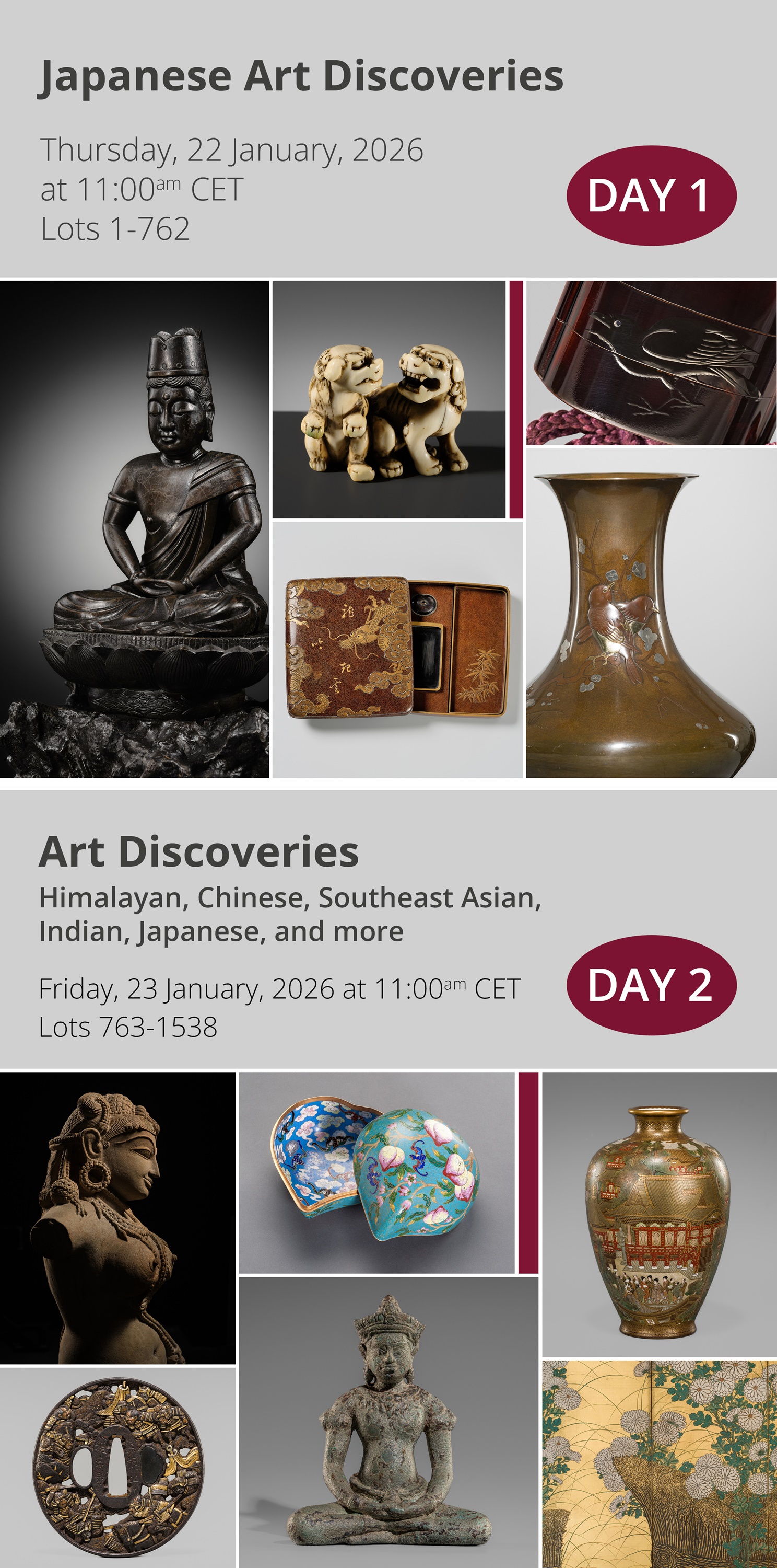 Three-Day Auction: Asian Art Discoveries