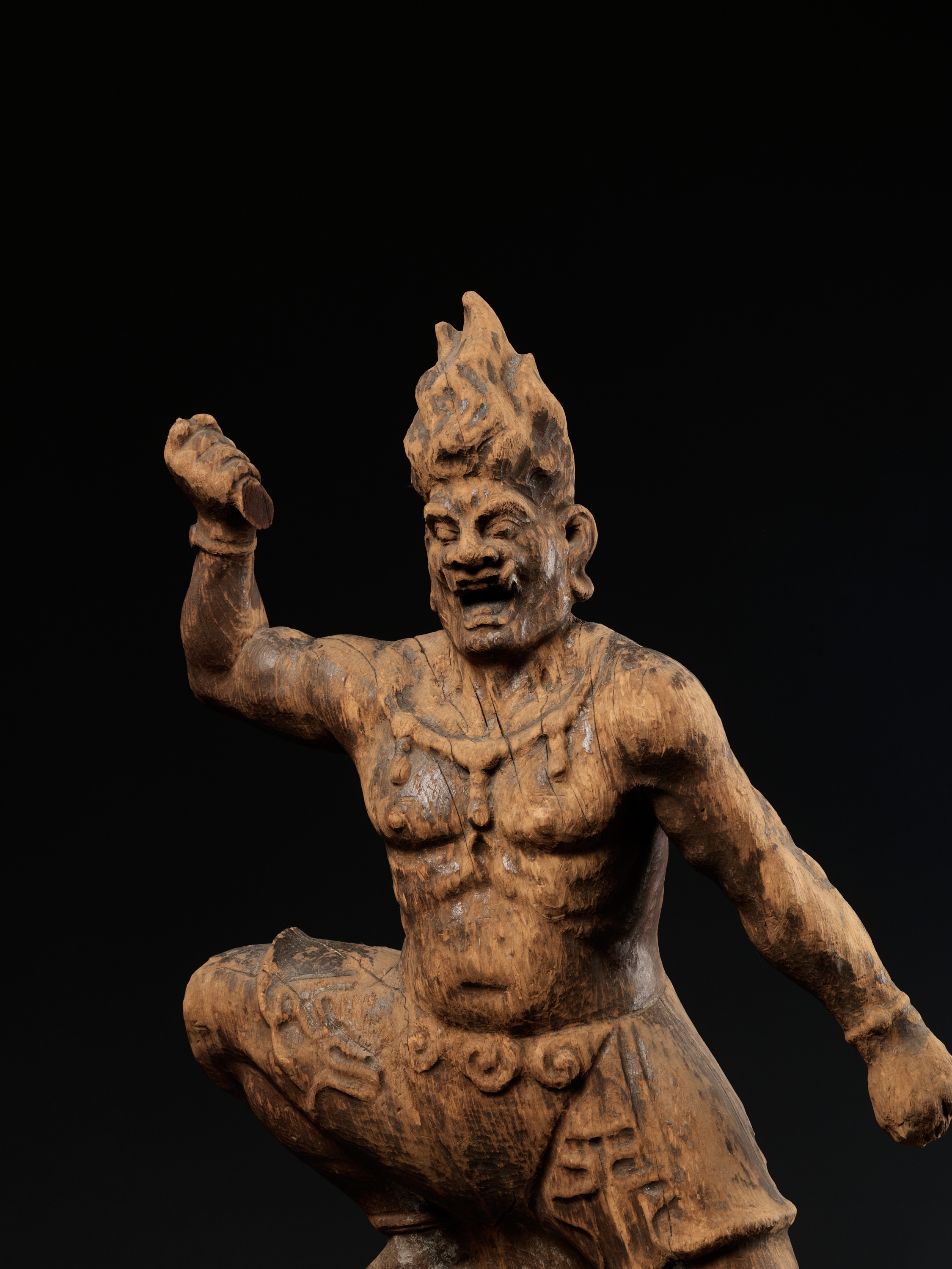 Lot 76 - AN IMPORTANT AND VERY LARGE HEIAN PERIOD WOOD