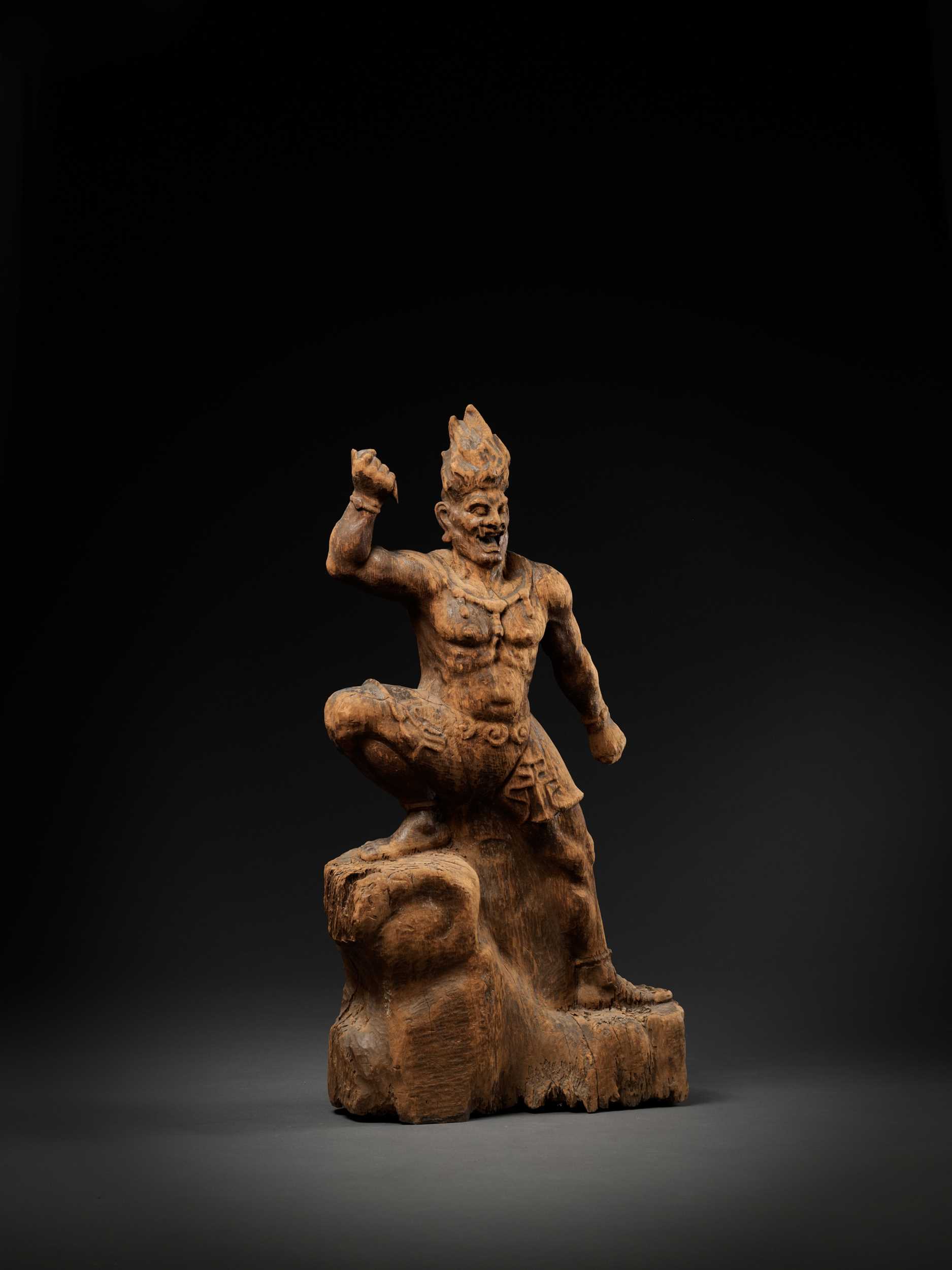 Lot 76 - AN IMPORTANT AND VERY LARGE HEIAN PERIOD WOOD