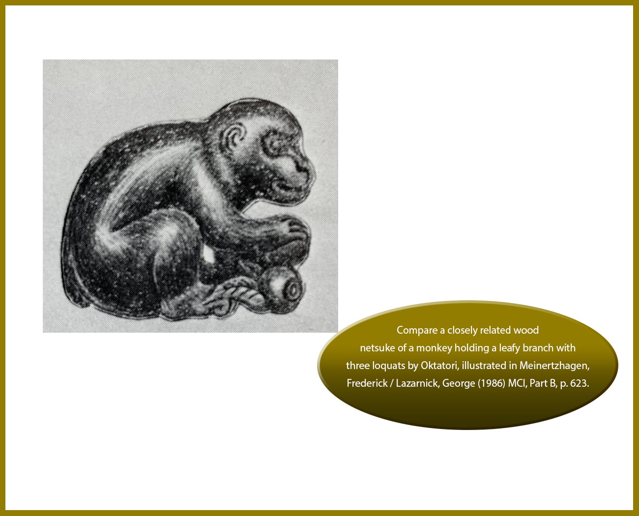 Lot 46 - OKATORI: A FINE IVORY NETSUKE OF A MONKEY