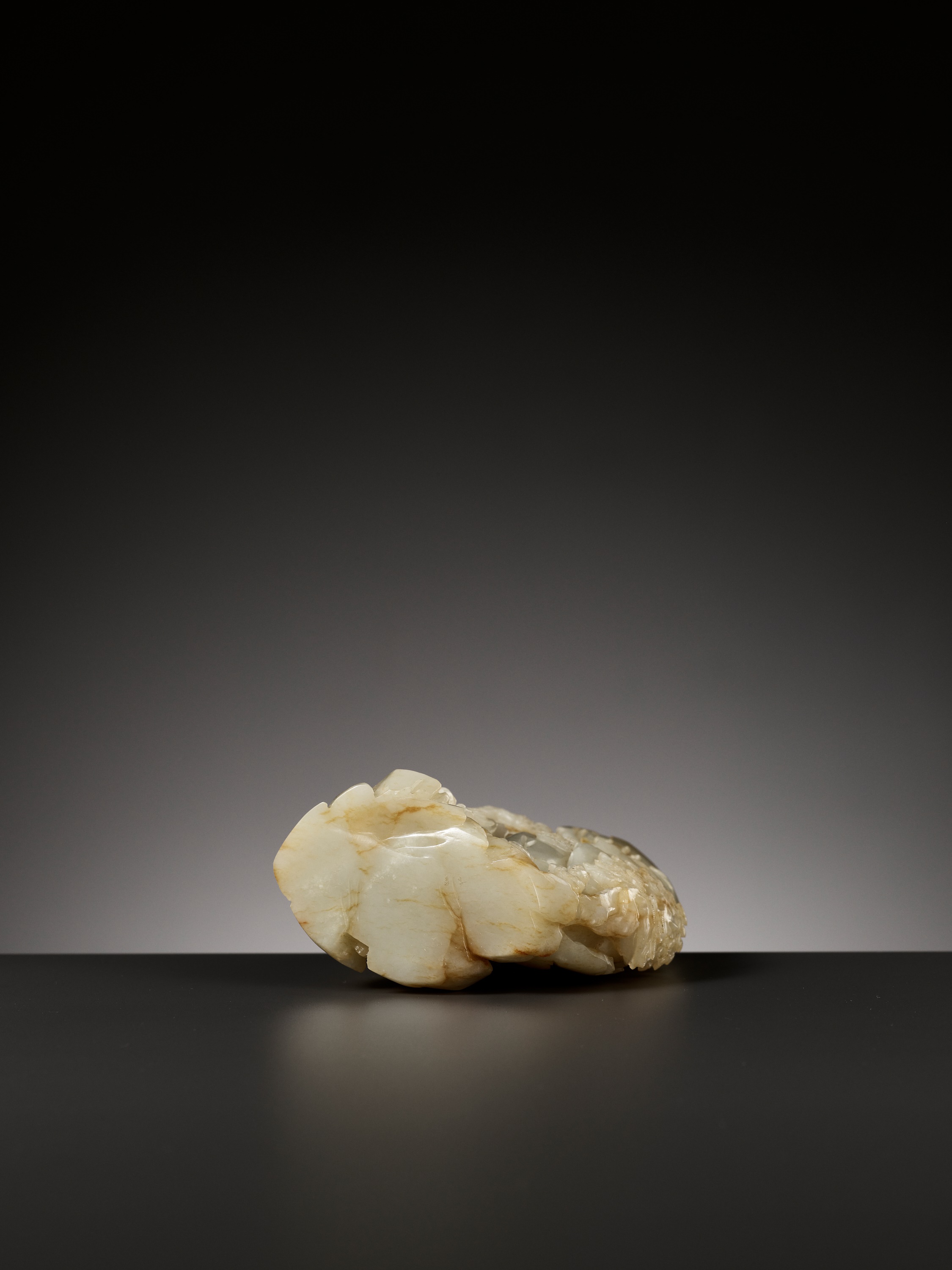Lot 50 - AN IMPORTANT AND RARE PALE CELADON AND RUSSET