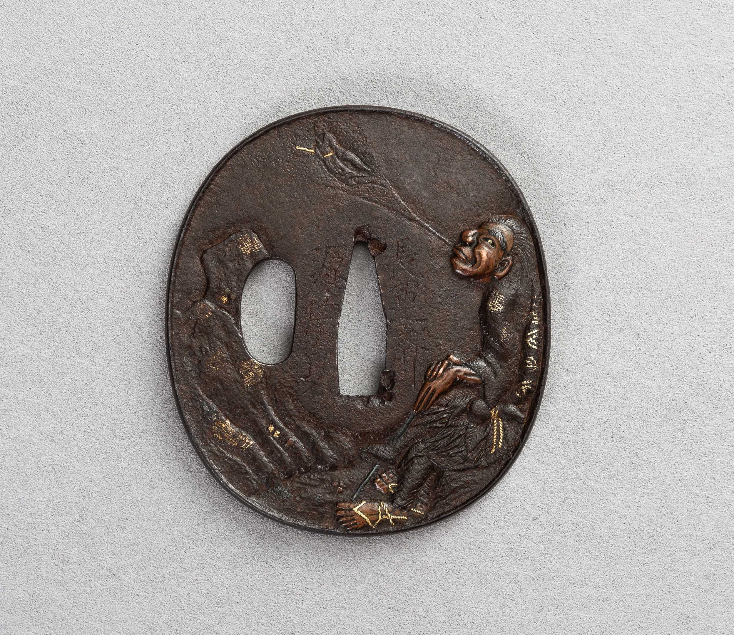 Lot 635 - CHORENSAI MINAMOTO: A TSUCHIMEJI TSUBA OF