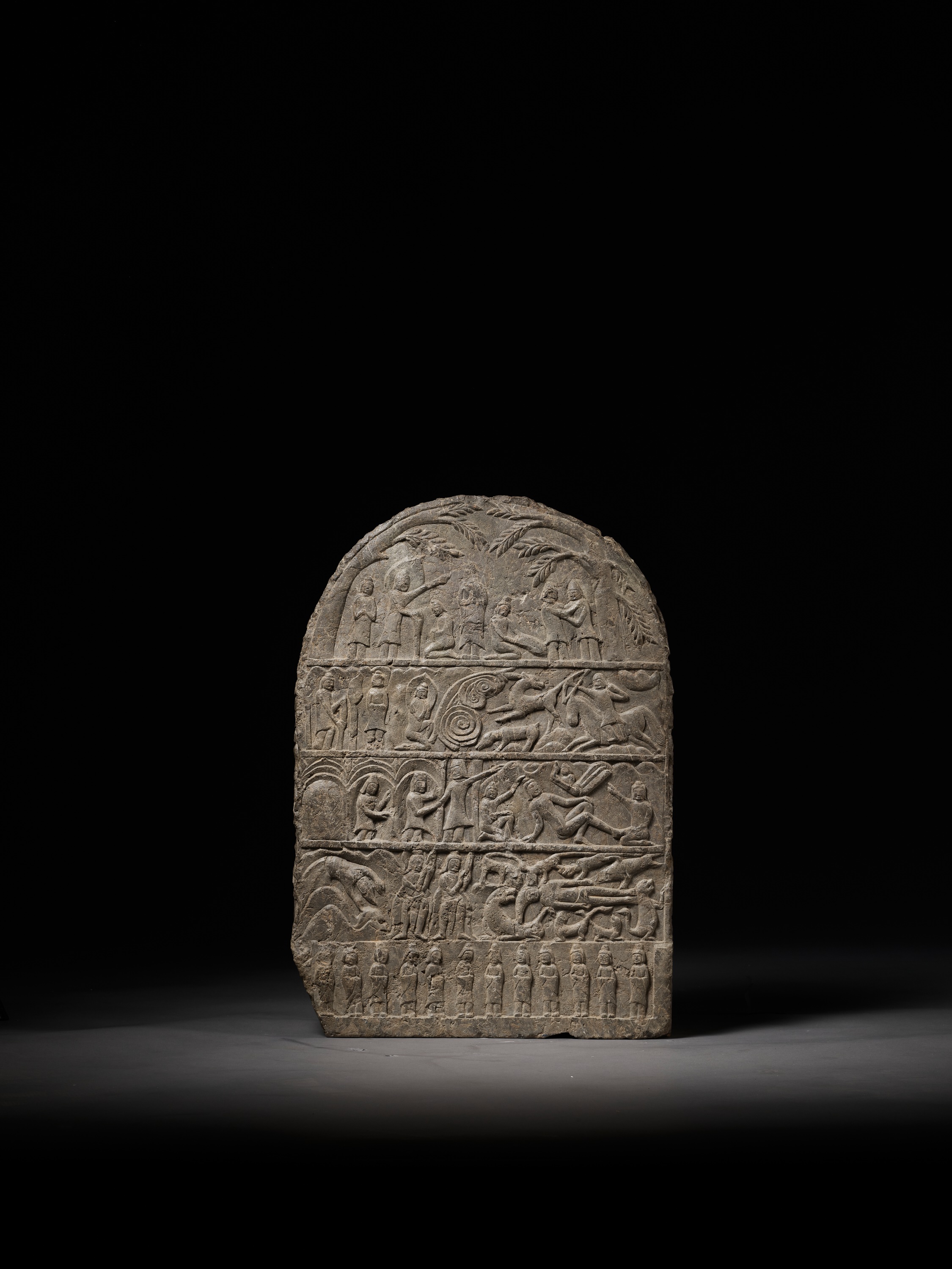 Lot 151 - A RARE BUDDHIST STONE STELE, NORTHERN WEI