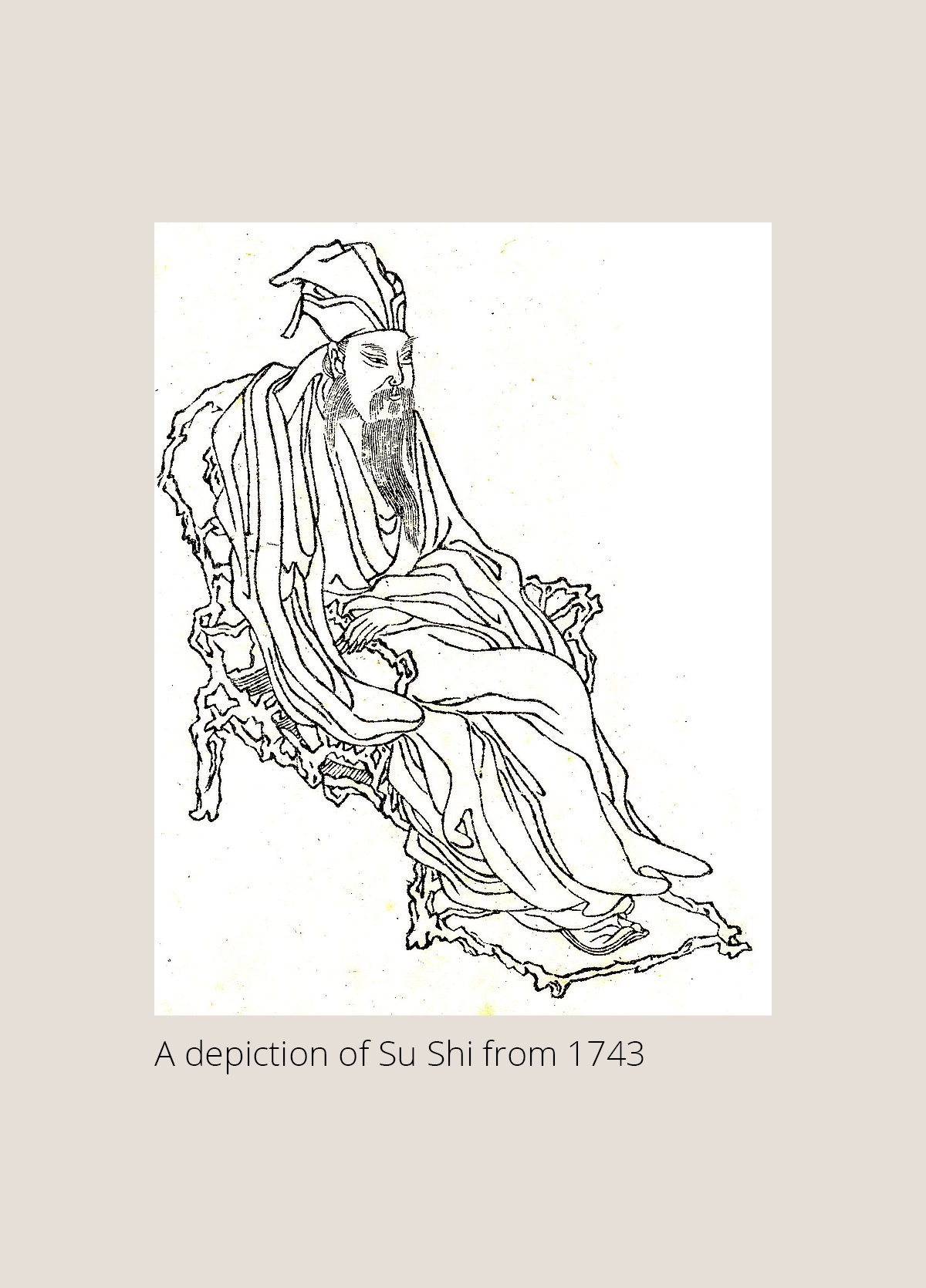 Lot 413 - TWO CHINESE PAINTINGS WITH POEMS, QING