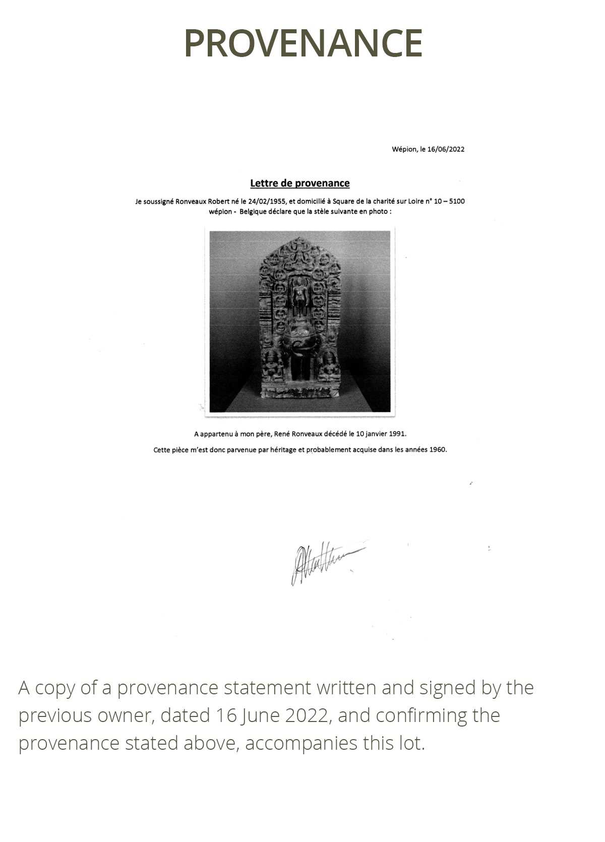 Lot 204 - A BLACK STONE STELE OF NEMINATHA, THE 22ND