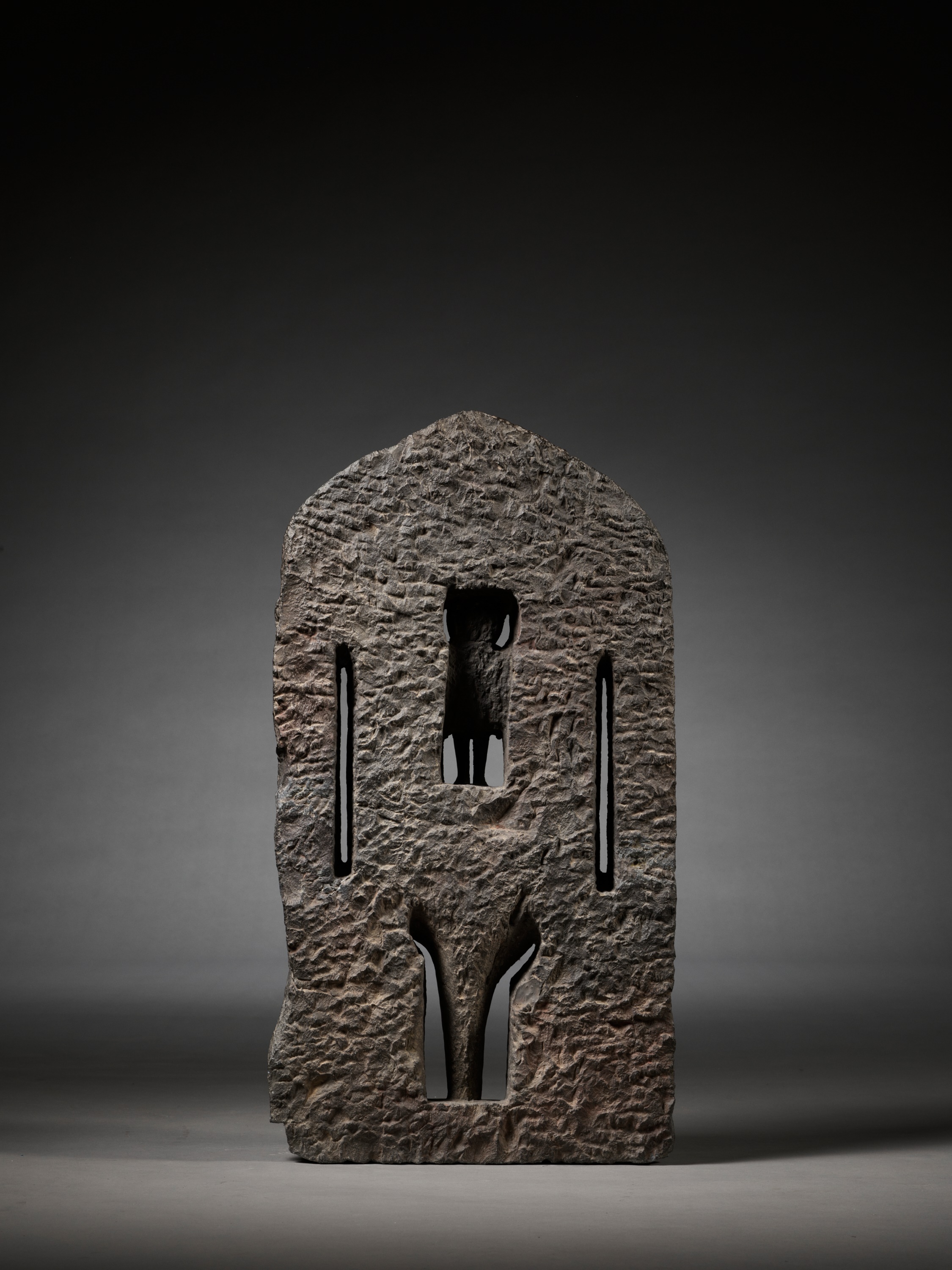 Lot 204 - A BLACK STONE STELE OF NEMINATHA, THE 22ND