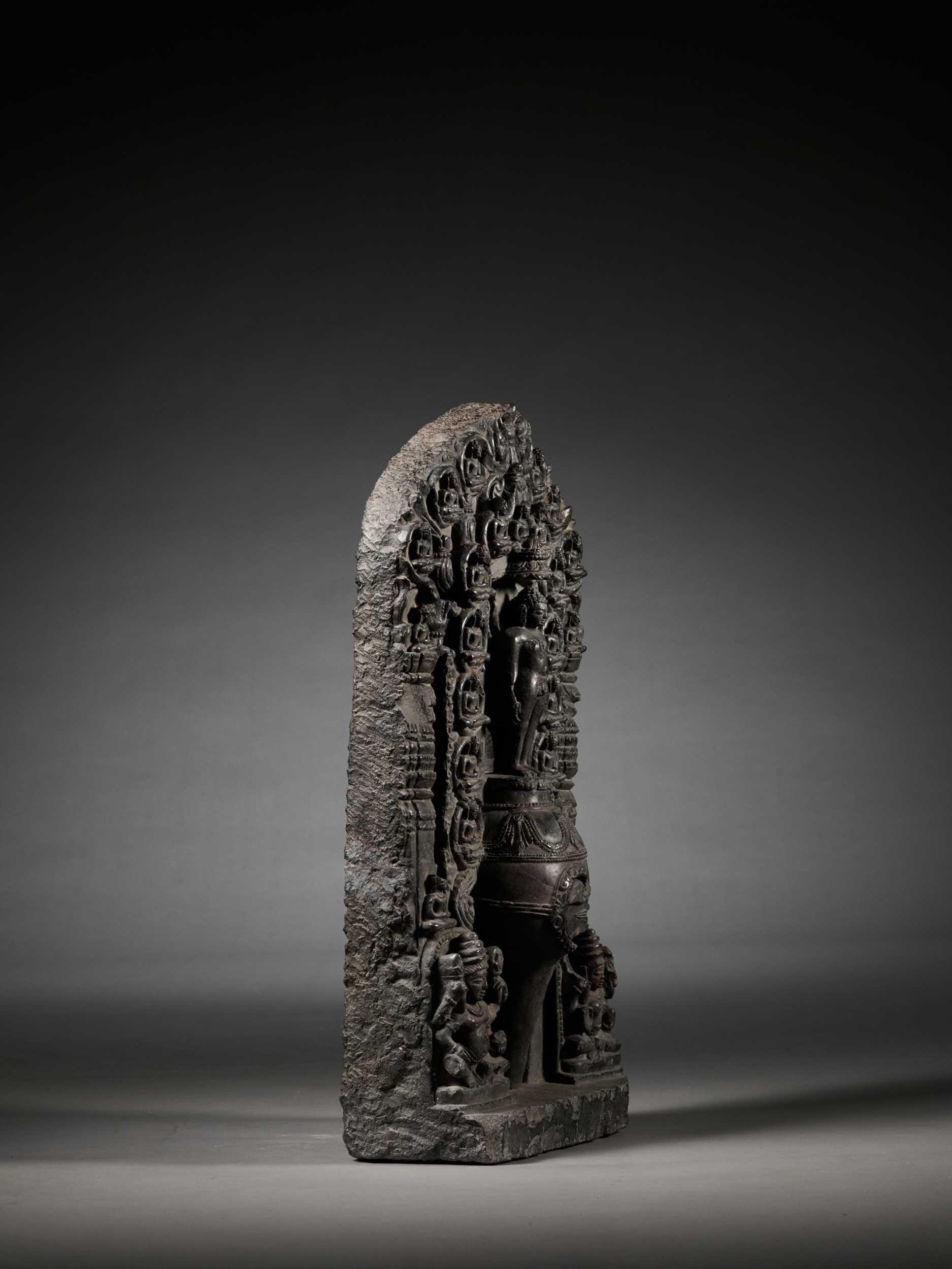 Lot 204 - A BLACK STONE STELE OF NEMINATHA, THE 22ND
