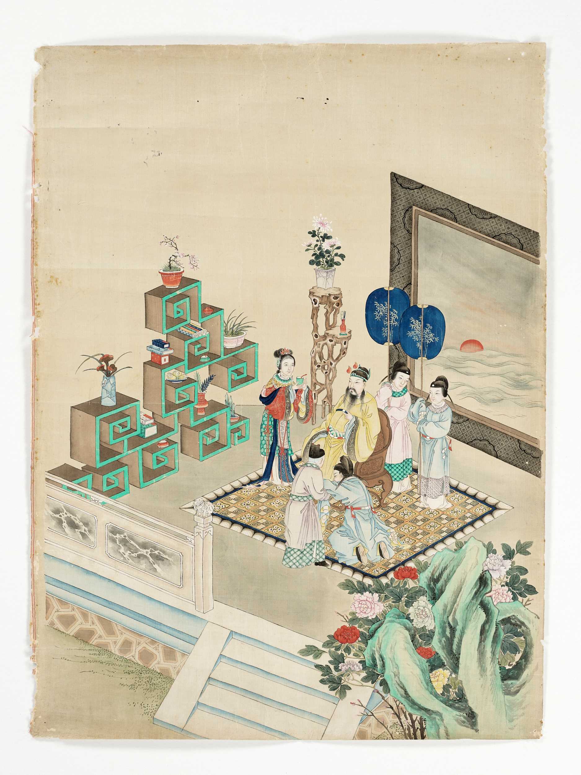Lot 564 - ‘AN AUDIENCE WITH THE HONGXI EMPEROR’, QING