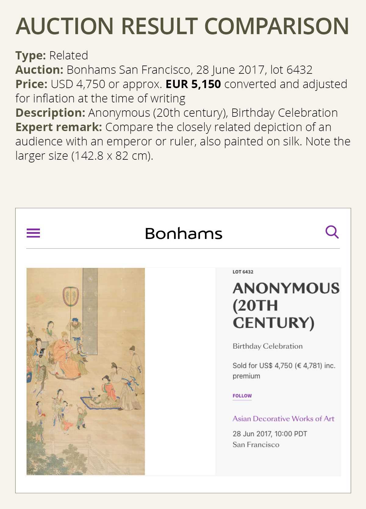 Lot 564 - ‘AN AUDIENCE WITH THE HONGXI EMPEROR’, QING