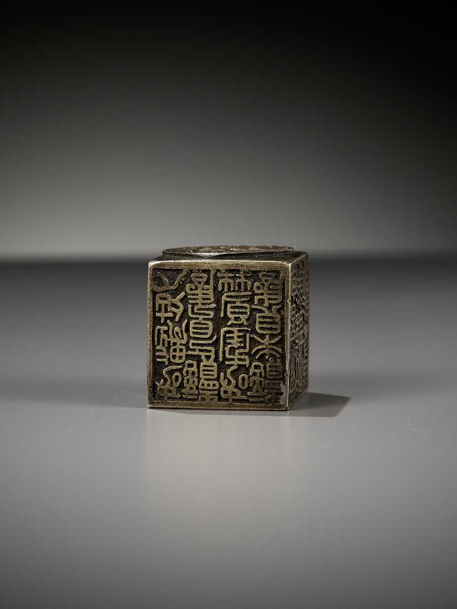 Lot 491 - A COMPLETE SET OF SIX BRONZE NESTING SEALS,