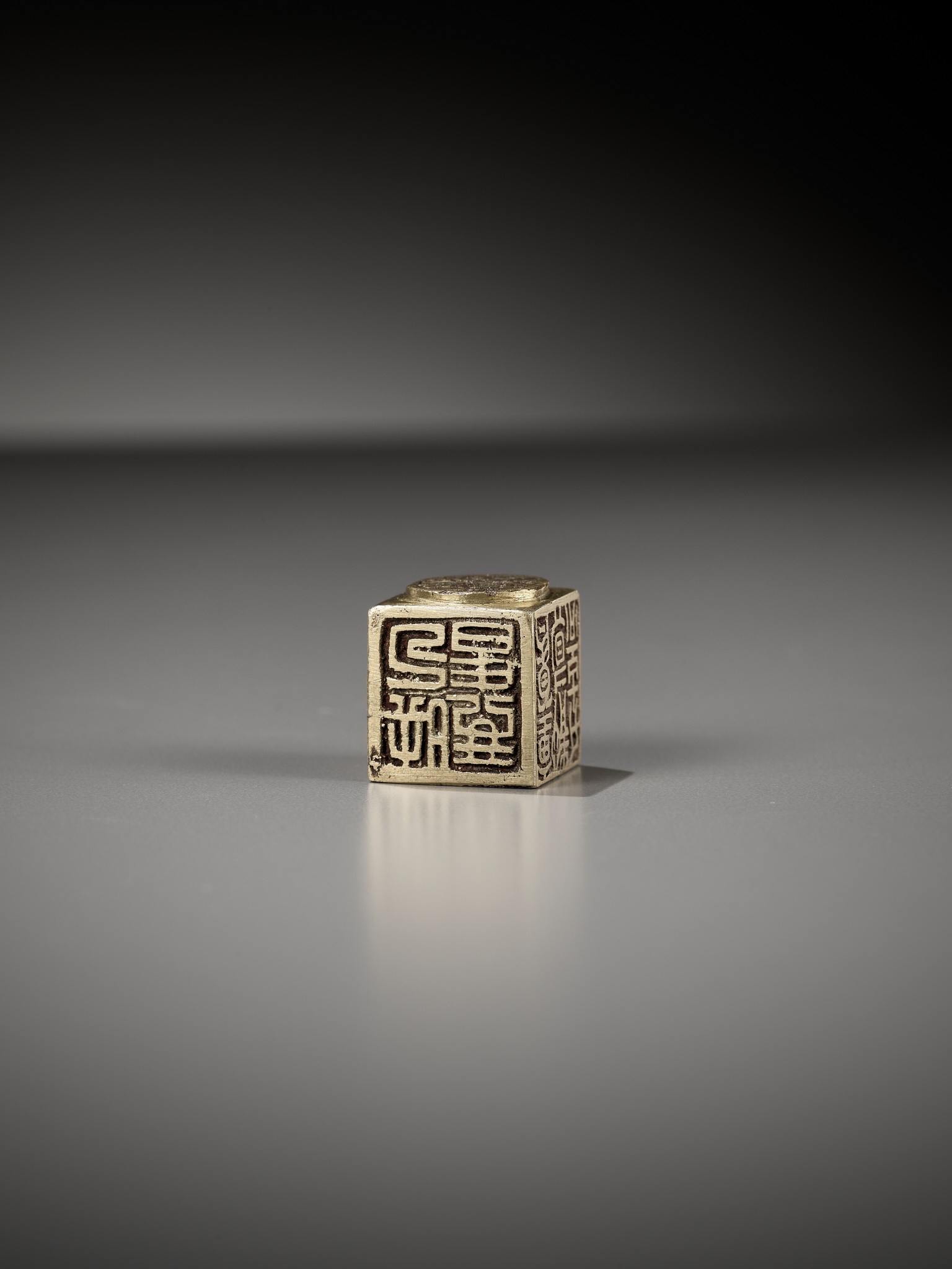 Lot 491 - A COMPLETE SET OF SIX BRONZE NESTING SEALS,