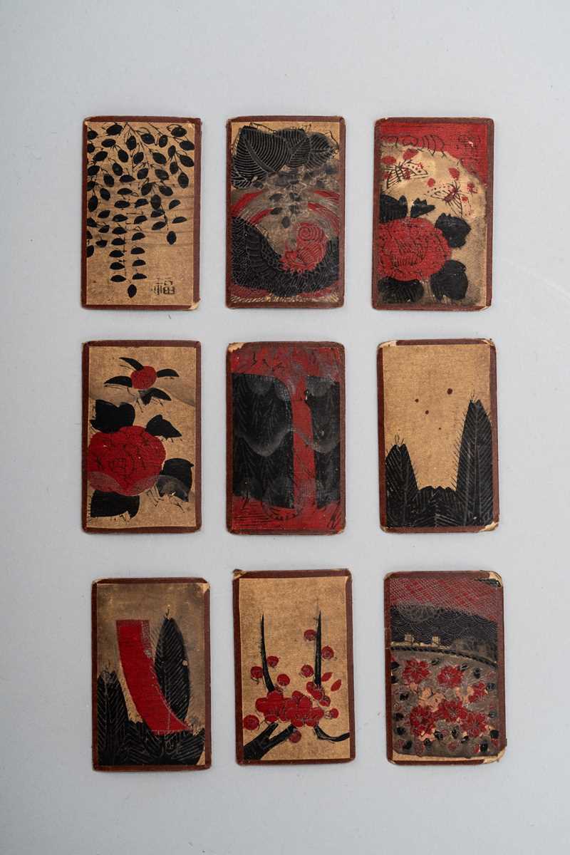 Lot 246 - A COMPLETE DECK OF HANAFUDA NINTENDO CARDS,