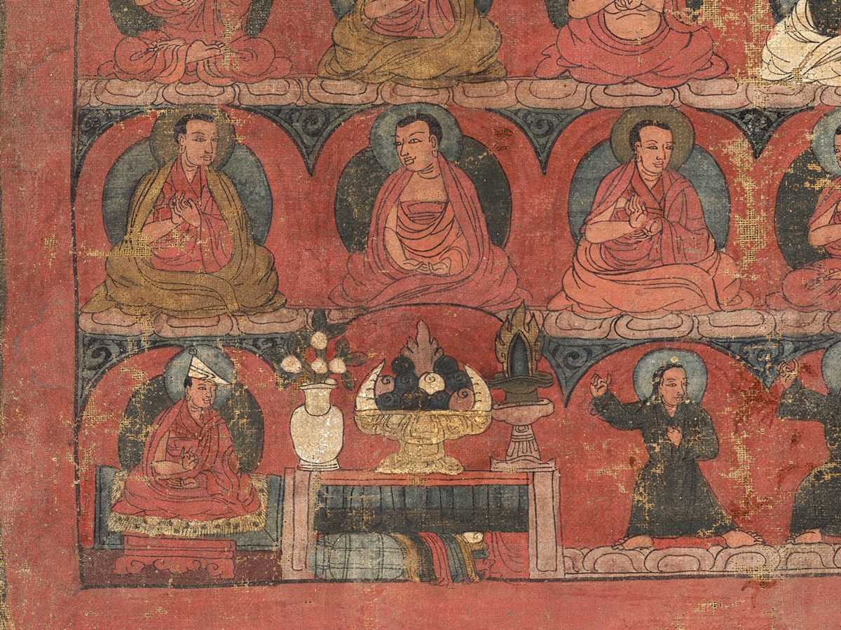 Lot 191 - A RARE AND EARLY THANGKA OF KUNTU ZANGPO,