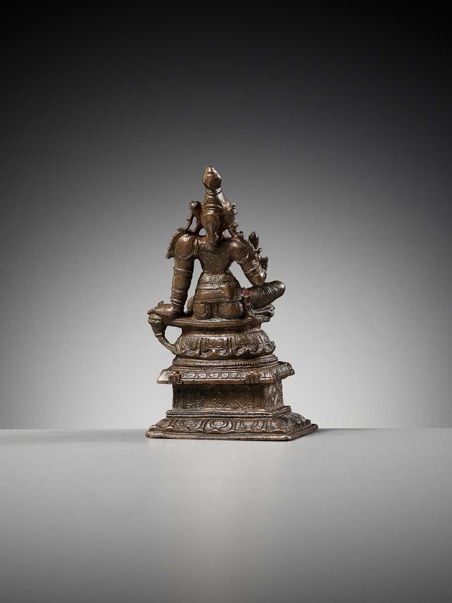 Lot 199 - A RARE BRONZE FIGURE OF PARVATI, CHOLA