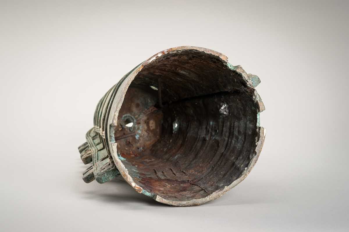 Lot 153 - A LARGE BRONZE DOTAKU (BELL), LATE YAYOI