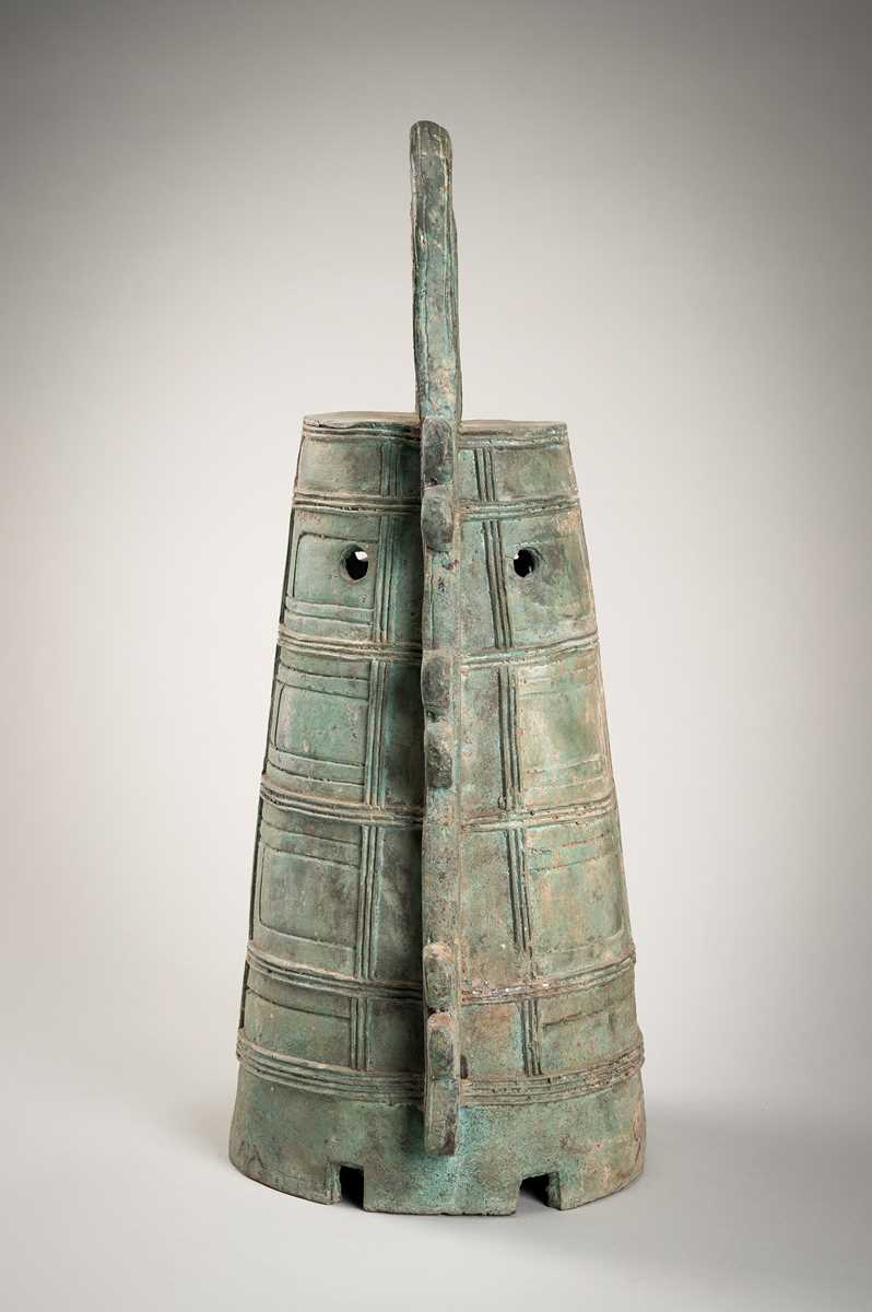 Lot 153 - A LARGE BRONZE DOTAKU (BELL), LATE YAYOI