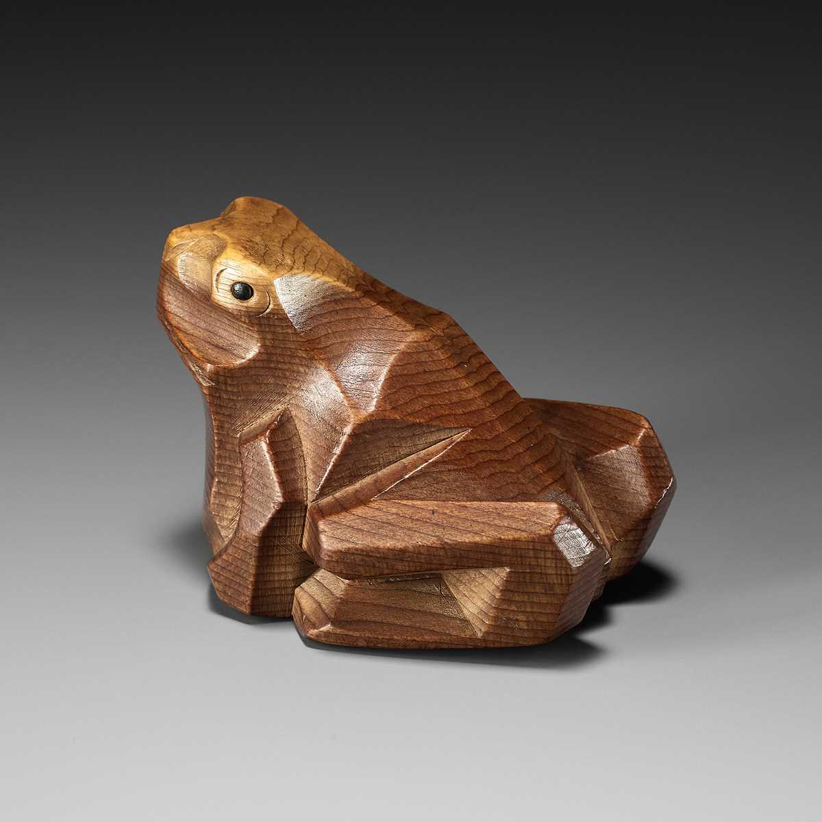 Lot 279 - SUKESADA: A RARE ITTOBORI YEW WOOD NETSUKE