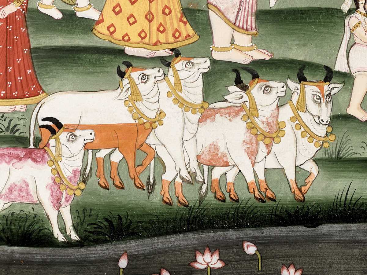Lot 644 - KRISHNA QUELLING THE SERPENT KING KALIYA, AN