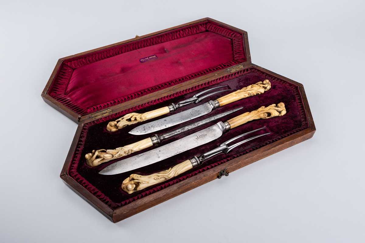 Lot 273 - A FINE SET OF WILLIAM ANGUS CUTLERY WITH
