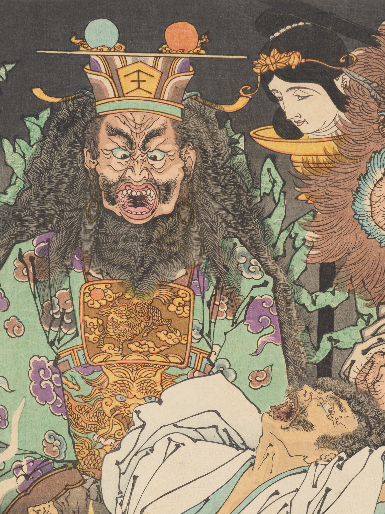 Lot 345 - TSUKIOKA YOSHITOSHI: TRIPTYCH OF THE FEVER