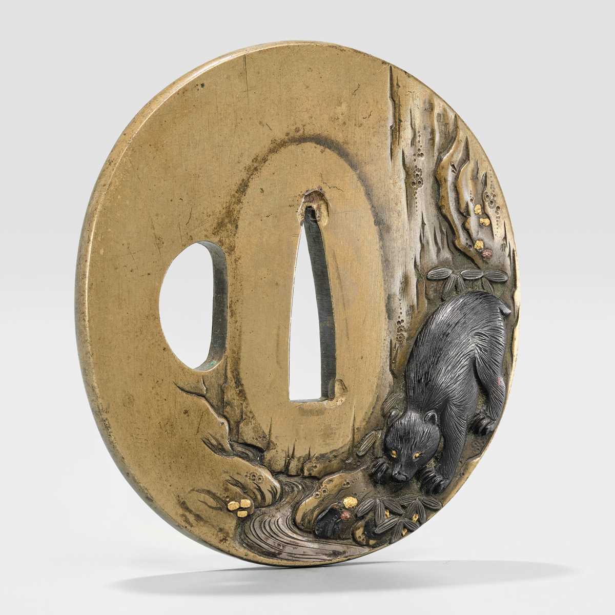 Lot 64 - SHOZUI: A FINE HAMANO SCHOOL SENTOKU TSUBA