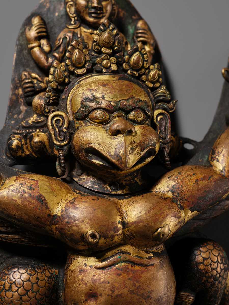Lot 276 - A GILT COPPER-ALLOY REPOUSSÉ PLAQUE OF