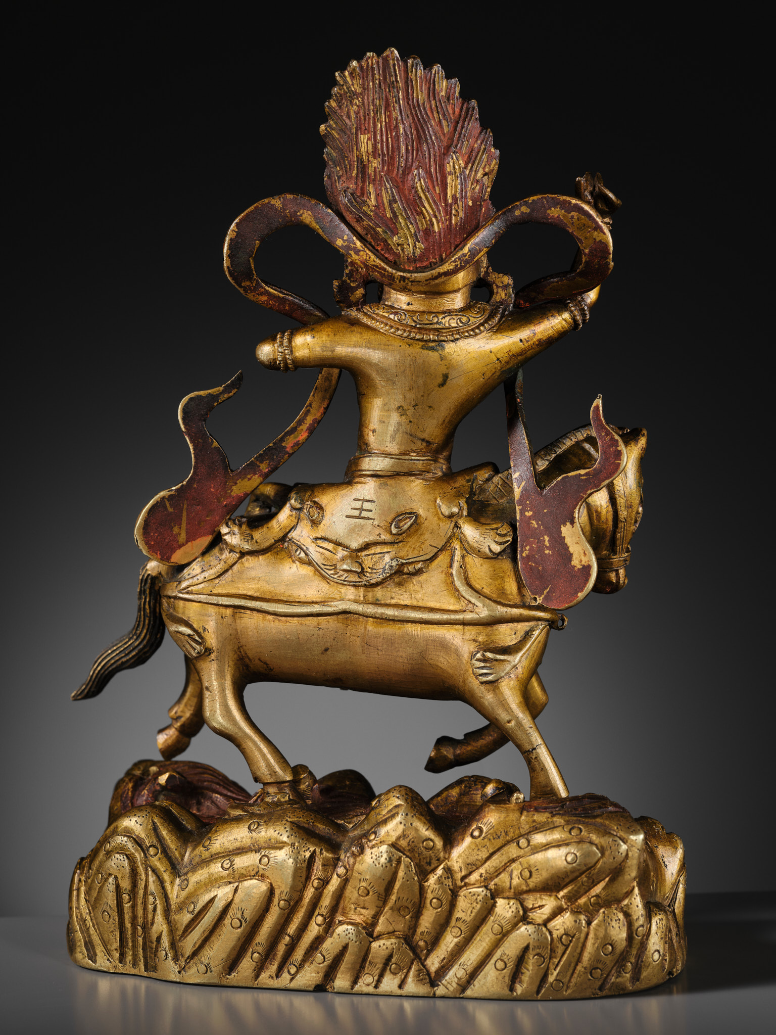 Lot 294 - A GILT BRONZE FIGURE OF SRI DEVI, PALDEN