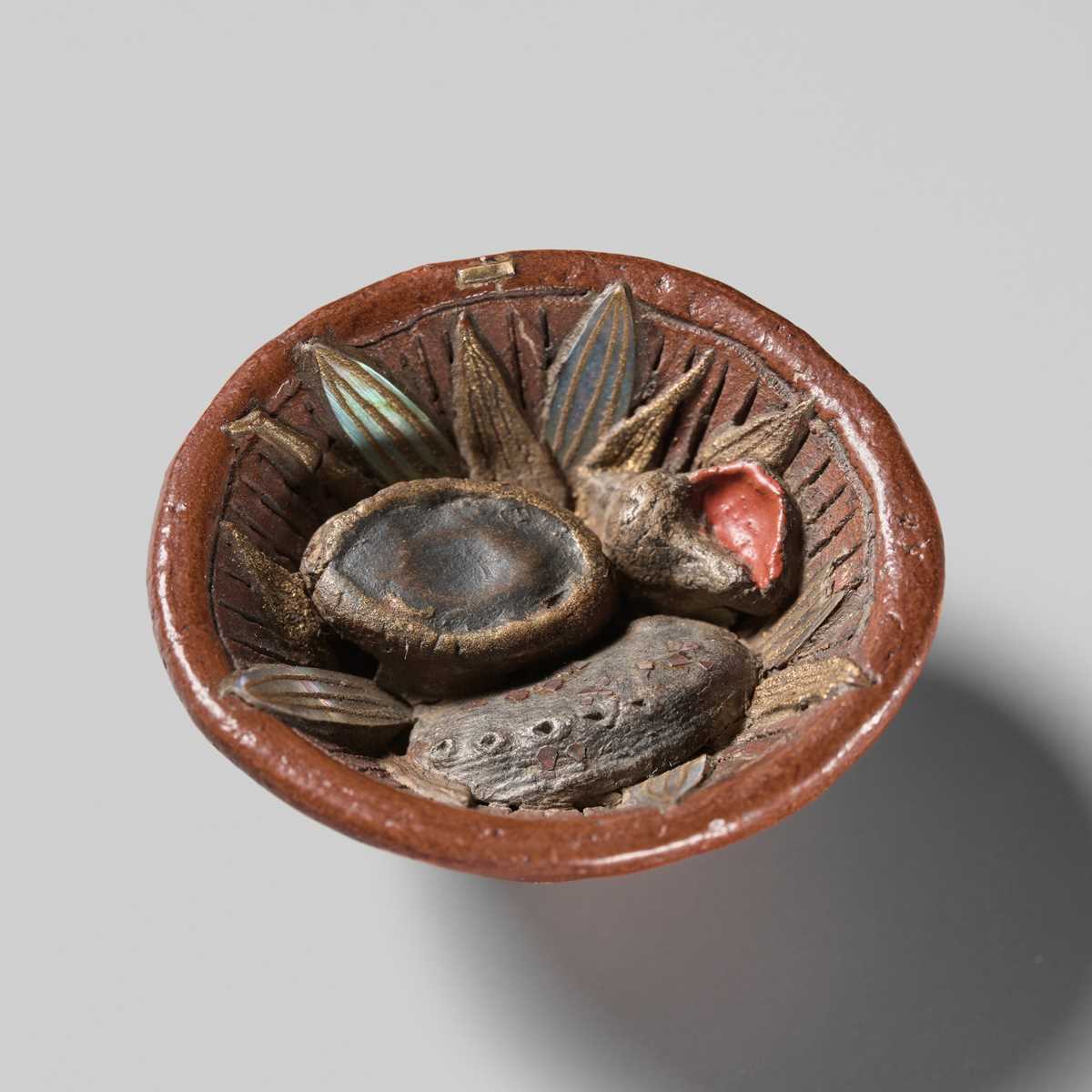 Lot 494 - NOMURA CHOHEI: A RARE LACQUERED AND INLAID