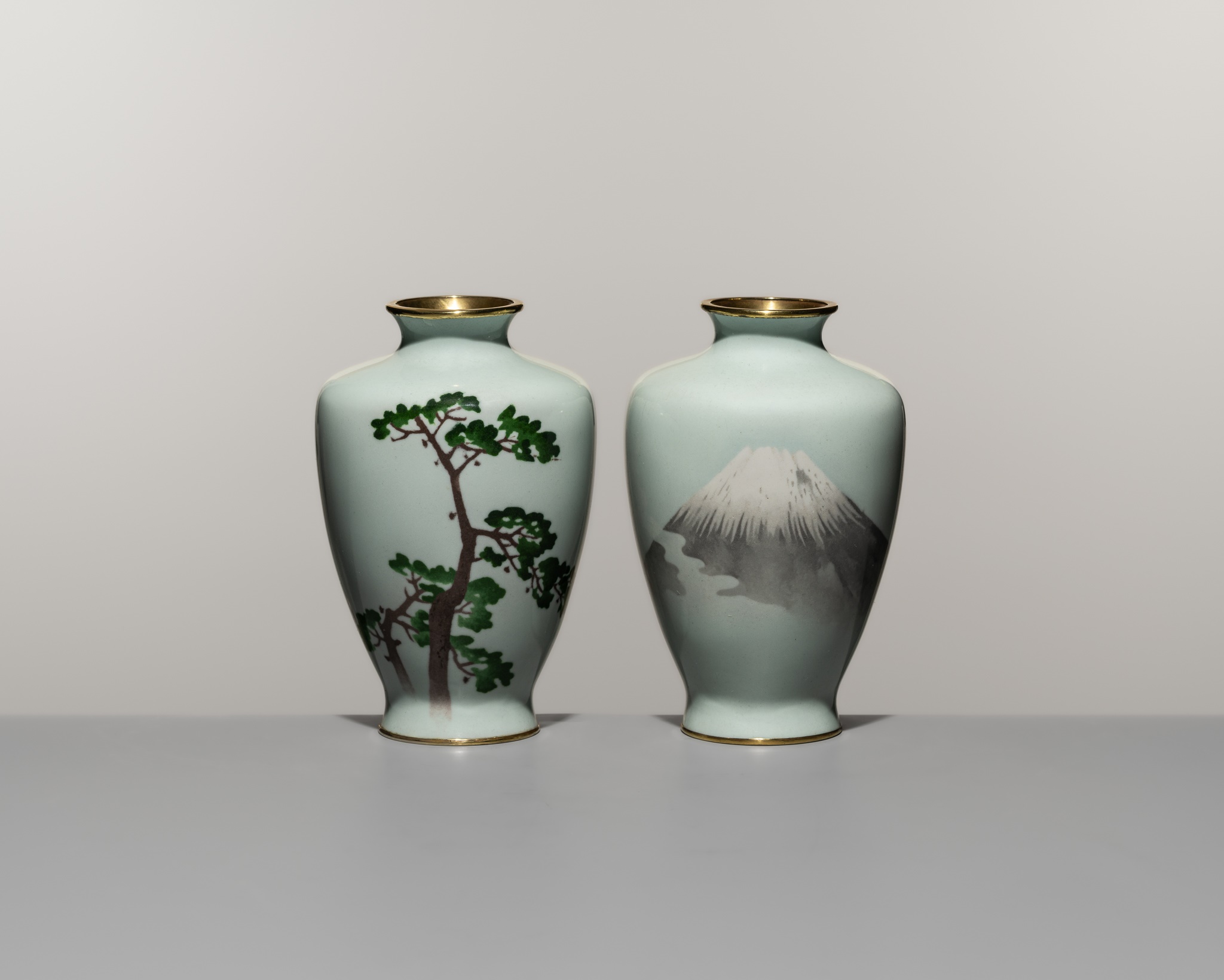 Lot 216 - HAYASHI KIHYOE: A SUPERB PAIR OF SOSUKE