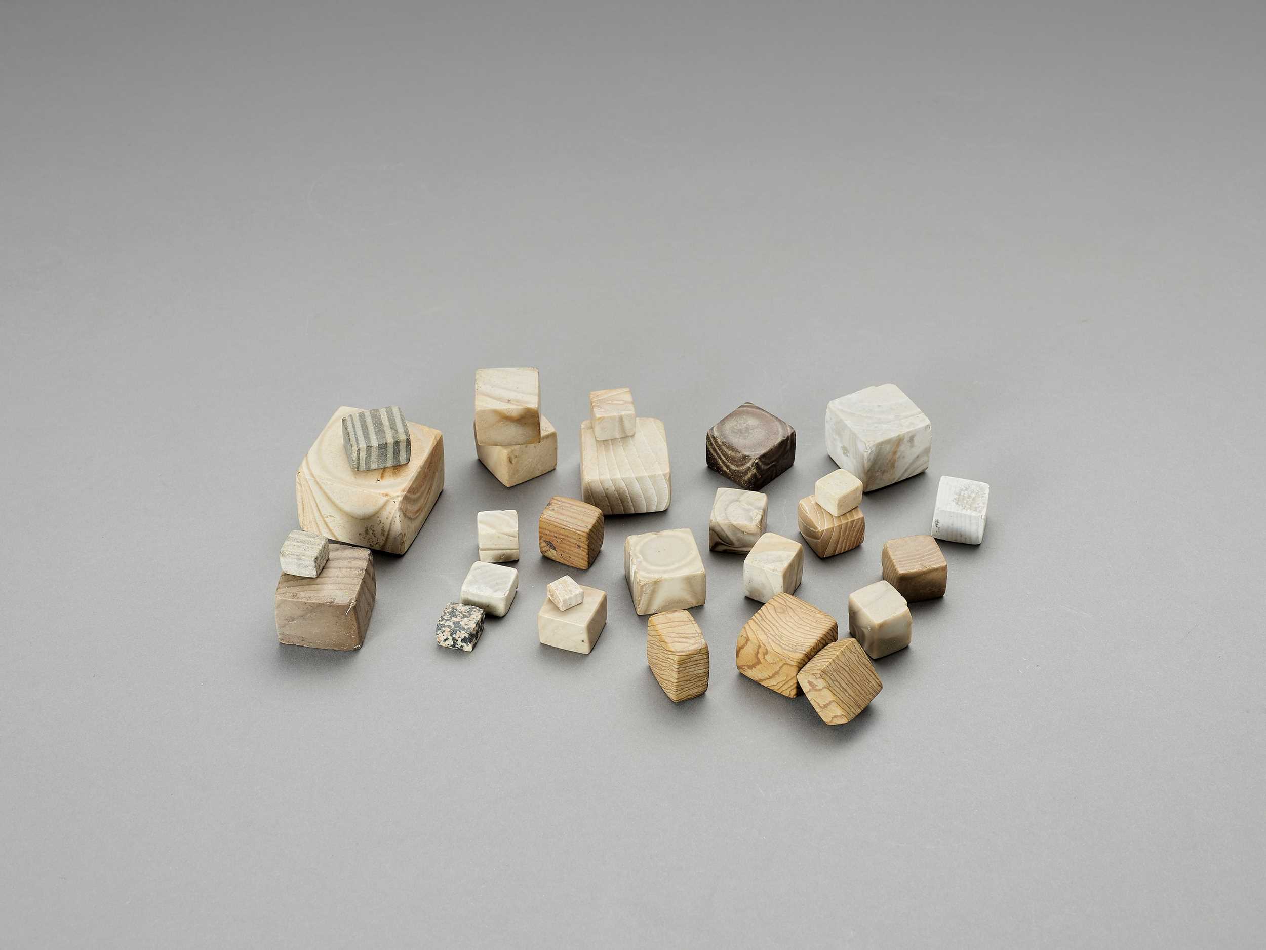 Lot 1154 - 27 HARAPPAN STONE WEIGHTS
