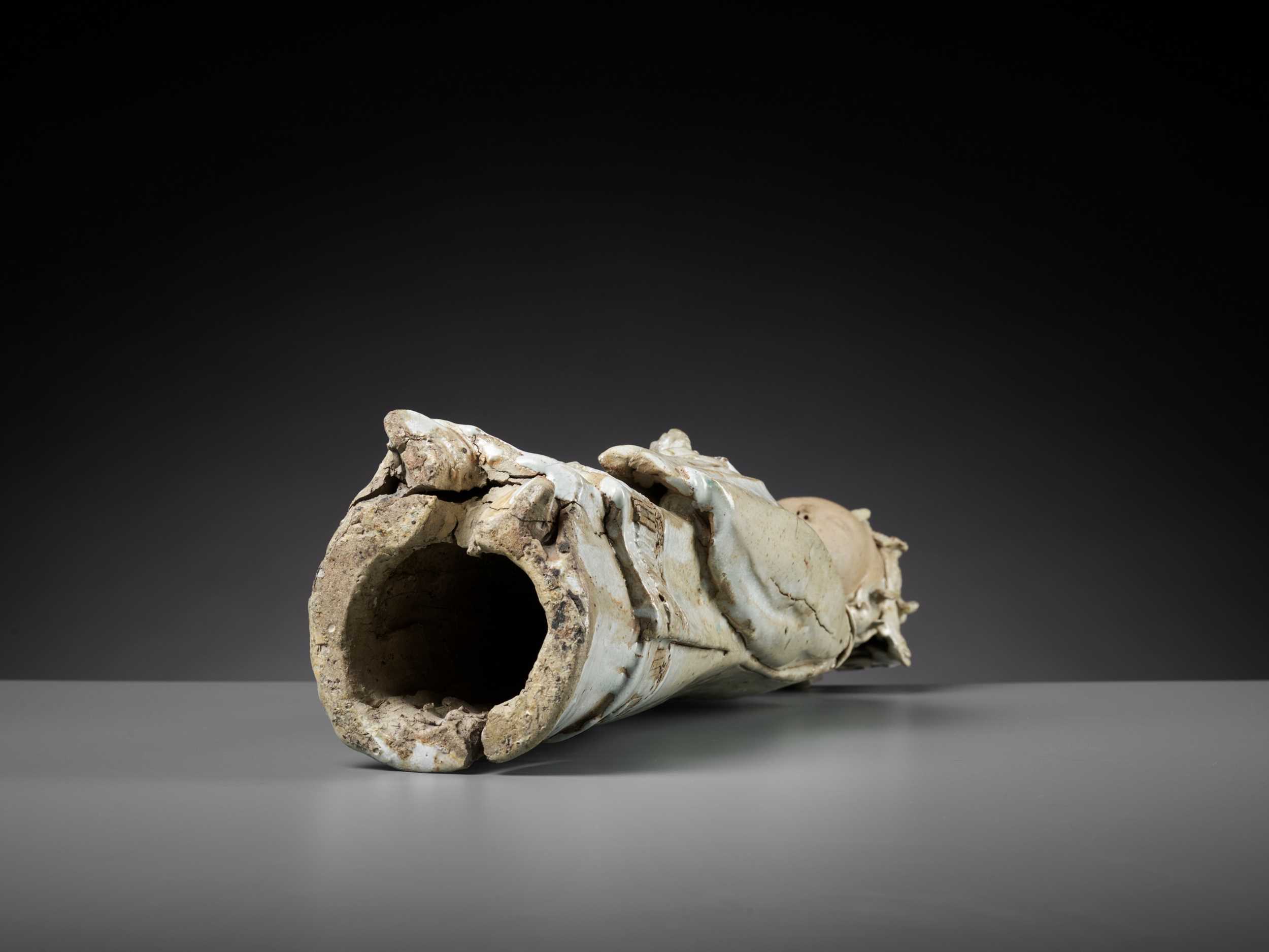 Lot 142 - A QINGBAI FIGURE OF A NOBLE LADY, YUAN