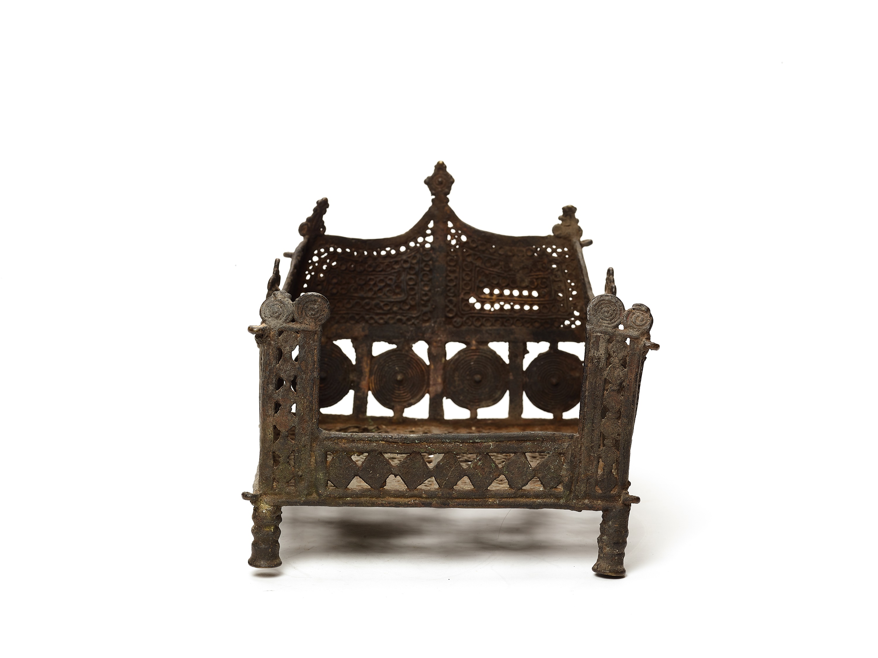 Lot 1267 - A BASTAR BRONZE OF UNIQUE DOLI (PALAKIN)
