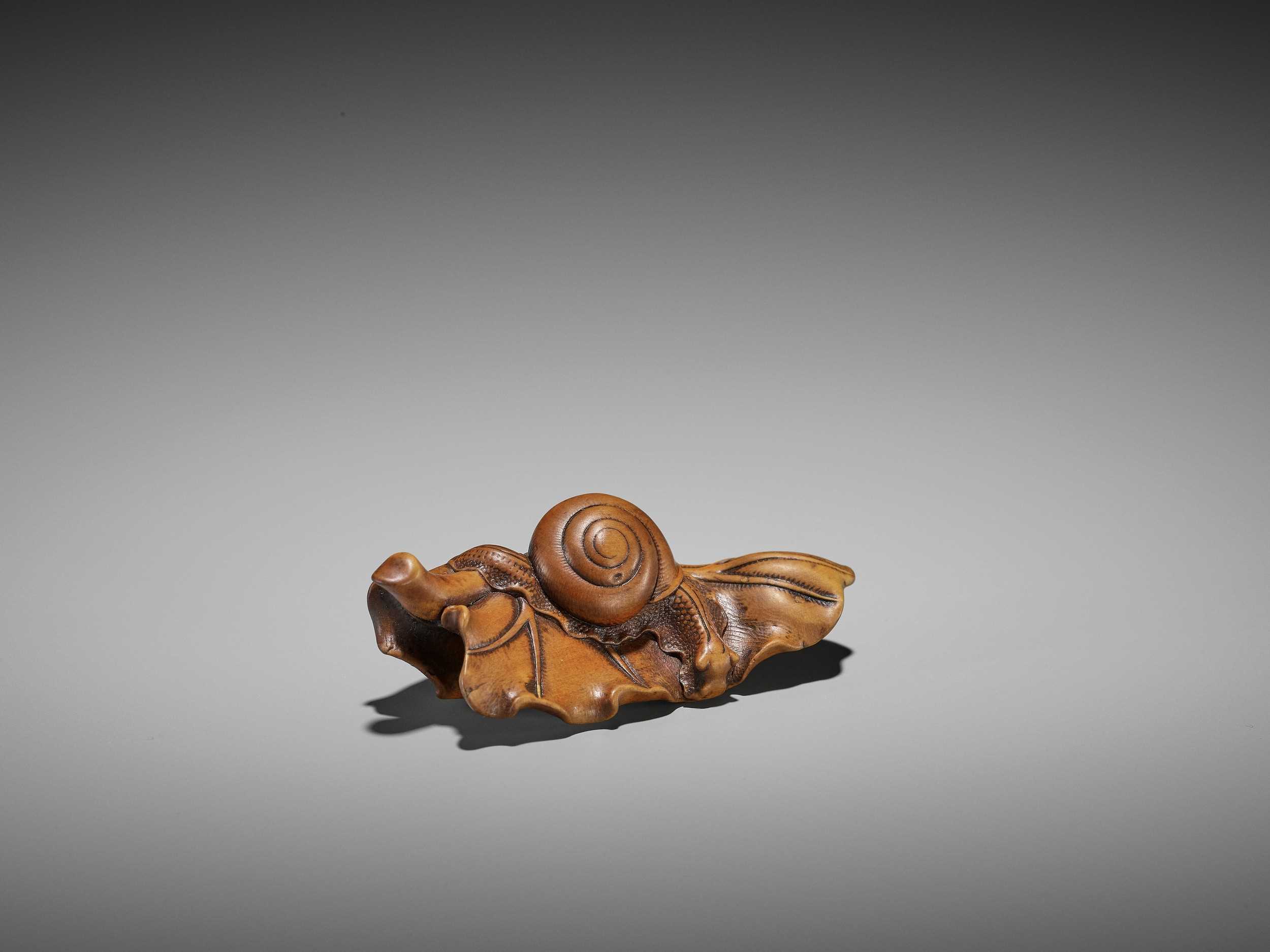 Lot 445 - SEIYODO TOMIHARU: A RARE WOOD NETSUKE OF A