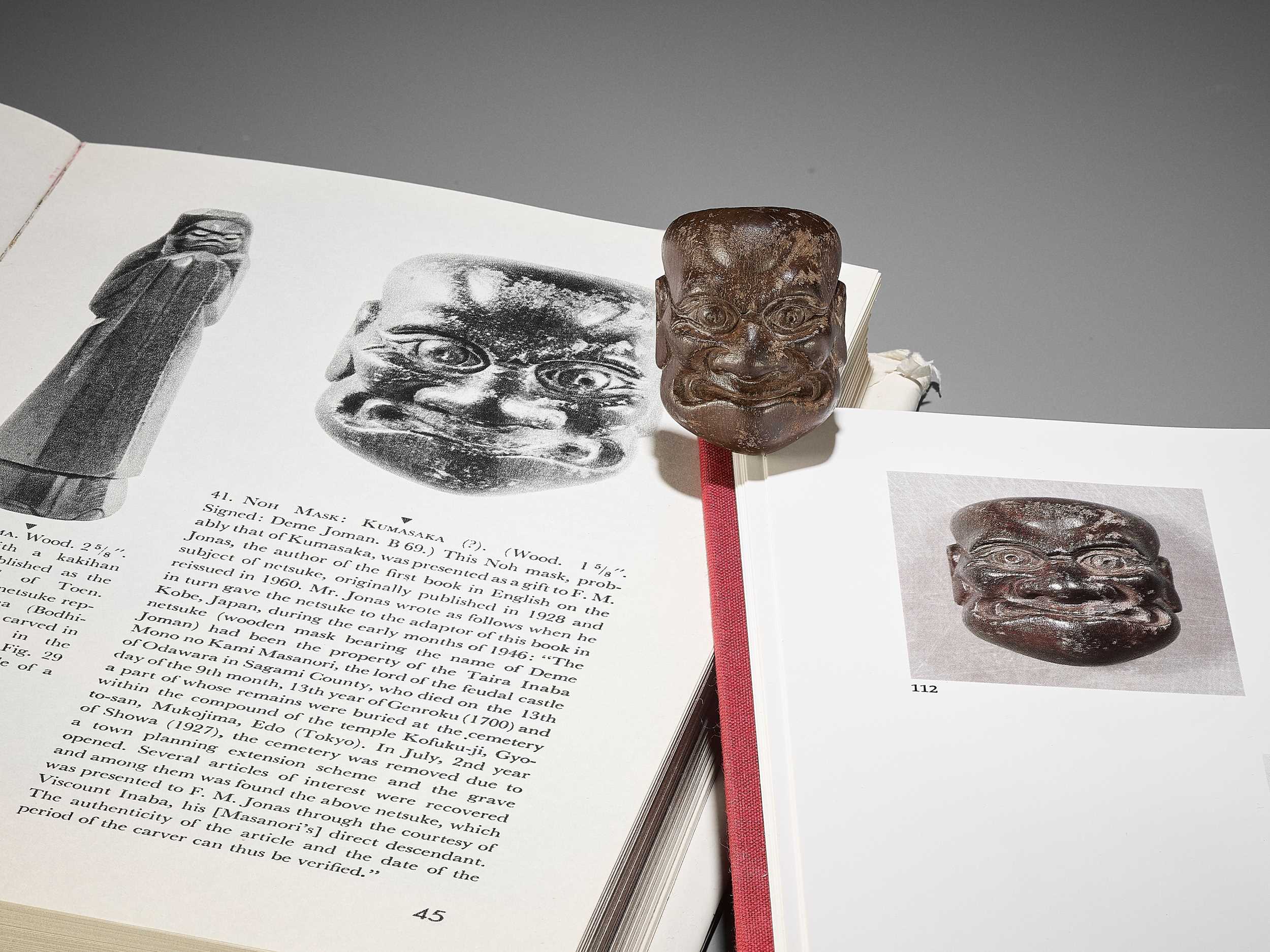 Lot 253 - DEME JOMAN: A HIGHLY IMPORTANT WOOD NOH MASK