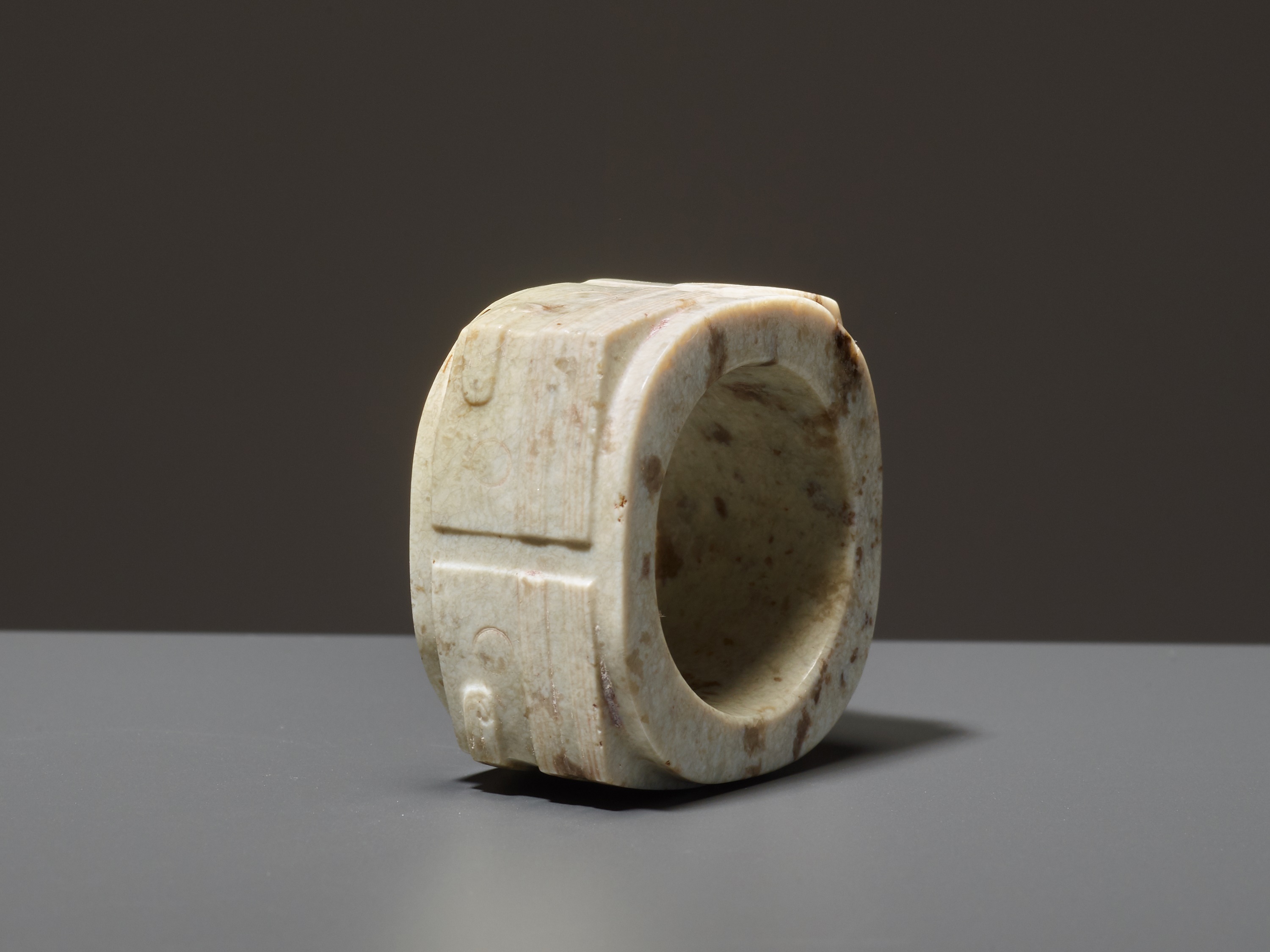 Lot 80 - A SMALL JADE CONG, LIANGZHU