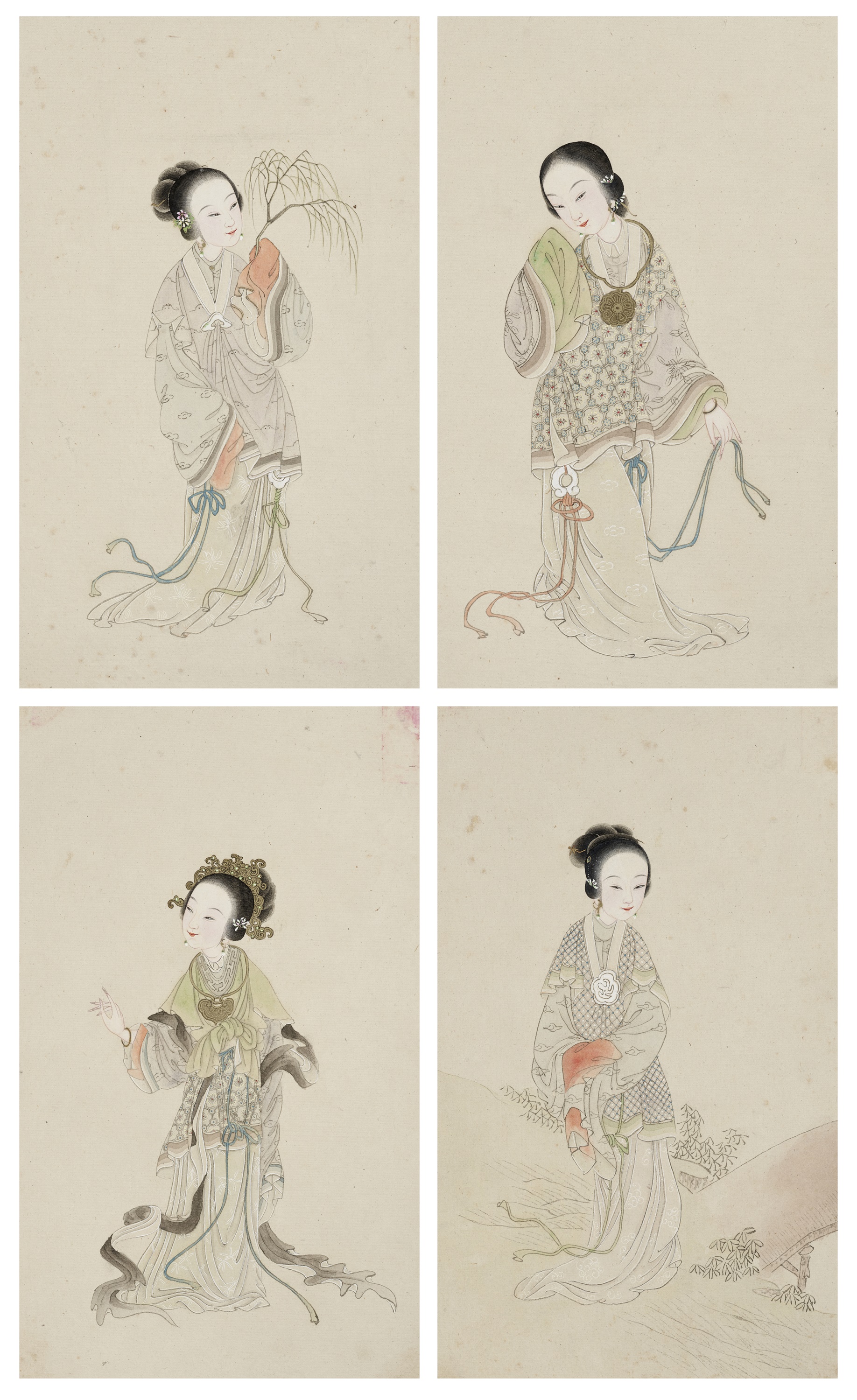 Lot 531 - ‘ONE HUNDRED BEAUTIES’ BY GAI QI (1774-1829)