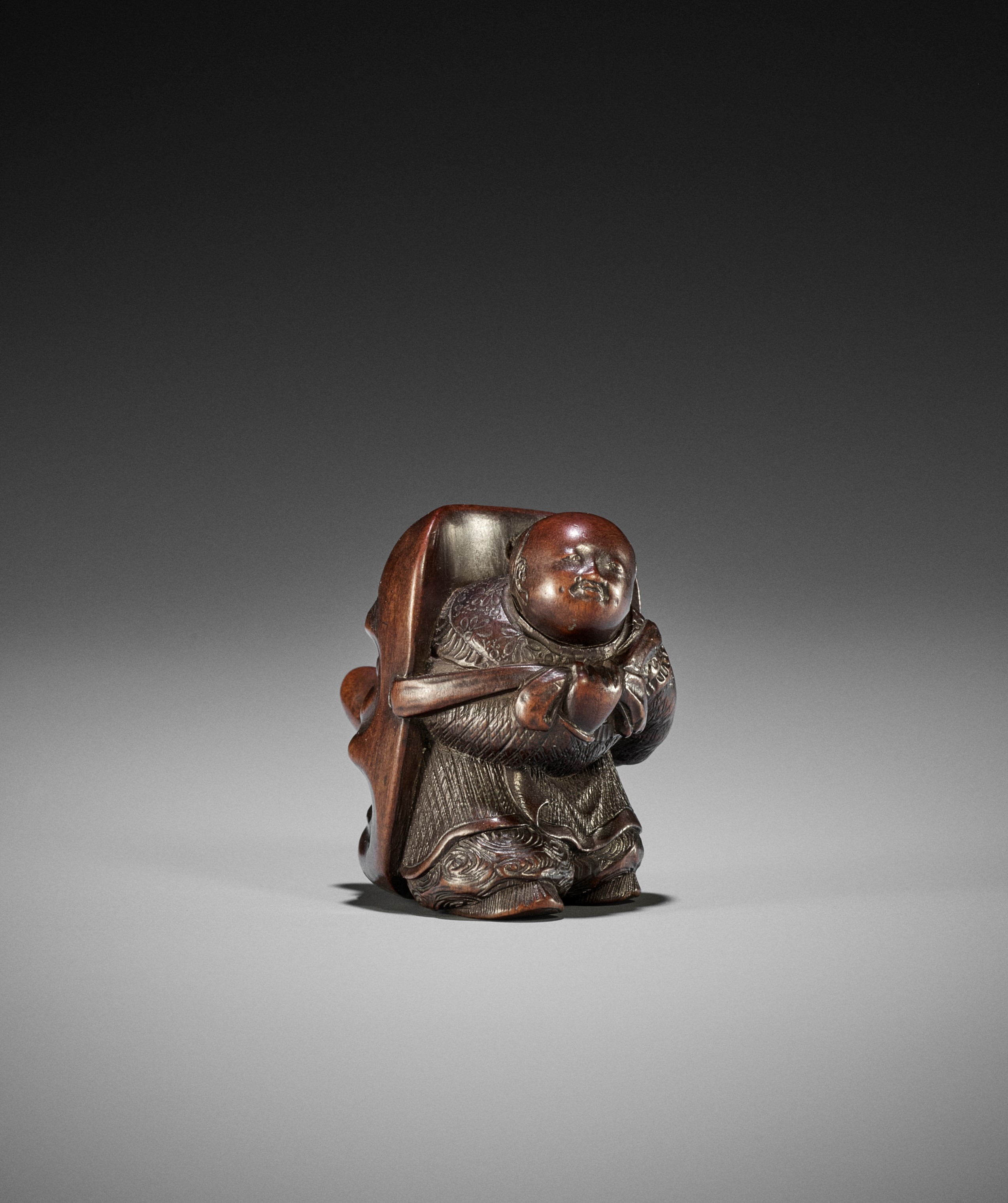 Lot 88 - MASATOSHI: A FINE NAGOYA SCHOOL WOOD NETSUKE