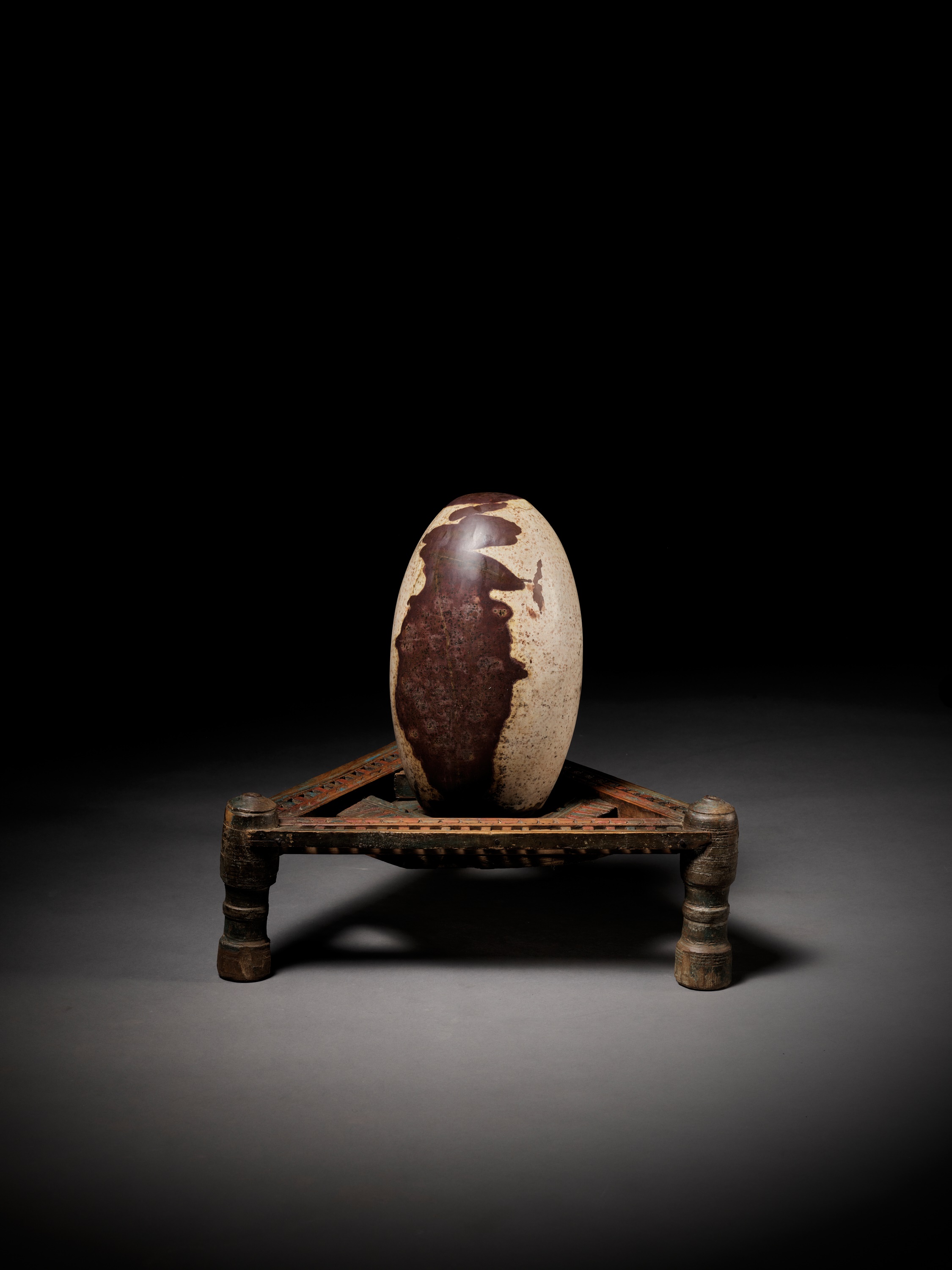 Lot 261 - A LARGE AND MASSIVE ‘COSMIC EGG’, BRAHMANDA,