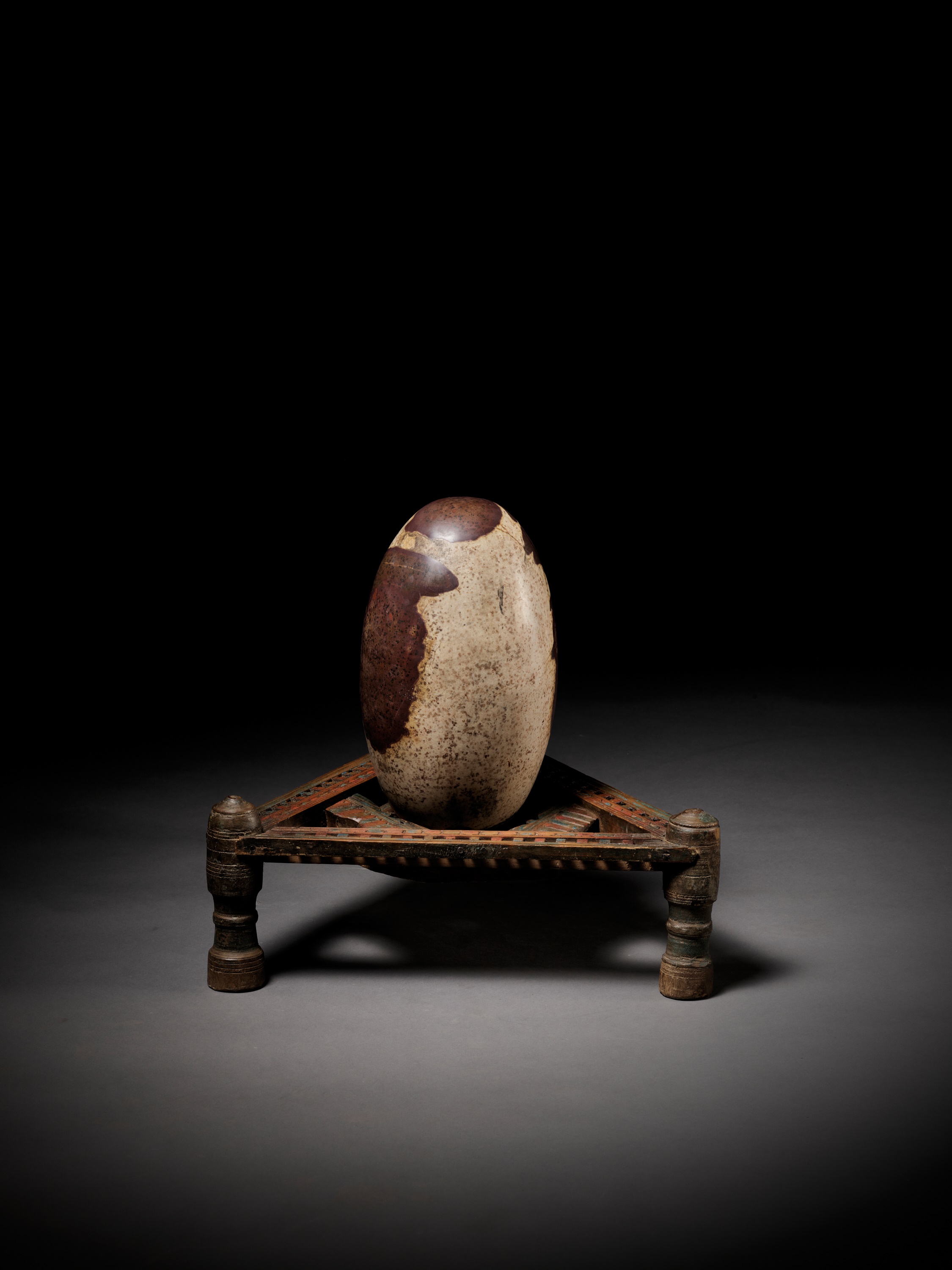 Lot 261 - A LARGE AND MASSIVE ‘COSMIC EGG’, BRAHMANDA,